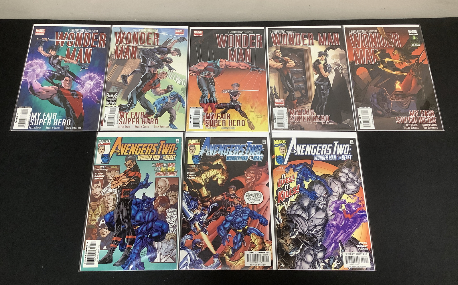 Wonder Man Comic Bundle: Wonder Man #1-5 Vol.3, Avengers Two #1-3 ...