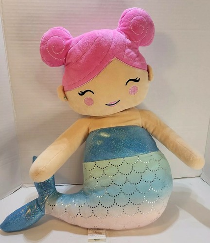 Your Zone Mermaid Plush 12” Blue and Pink | eBay