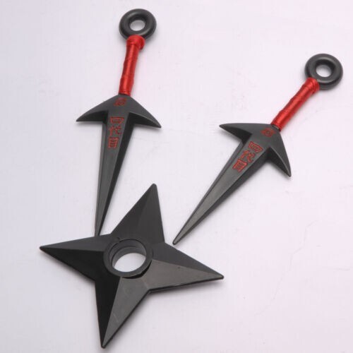 HOT LNaruto Ninja Kunai Leaf Village Throwing Yondaime 4th Knife Star ...