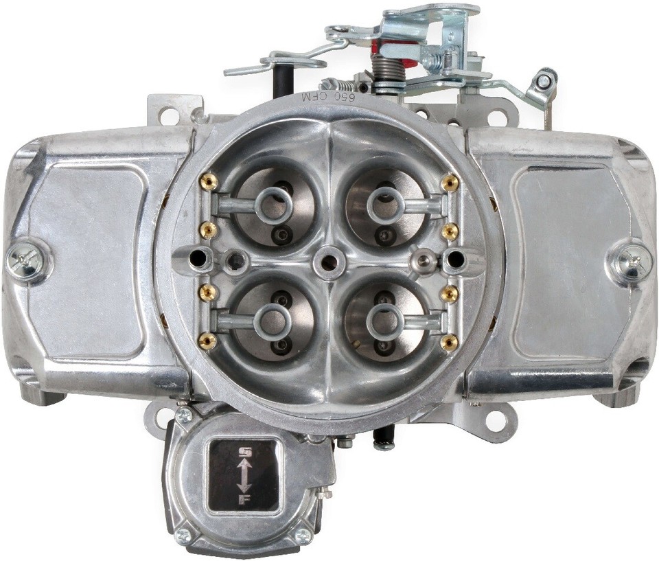 HOLLEY 750CFM ALUMINUM MIGHTY DEMON CARBURETOR,SHINY,VACUUM,DOWN LEG ...