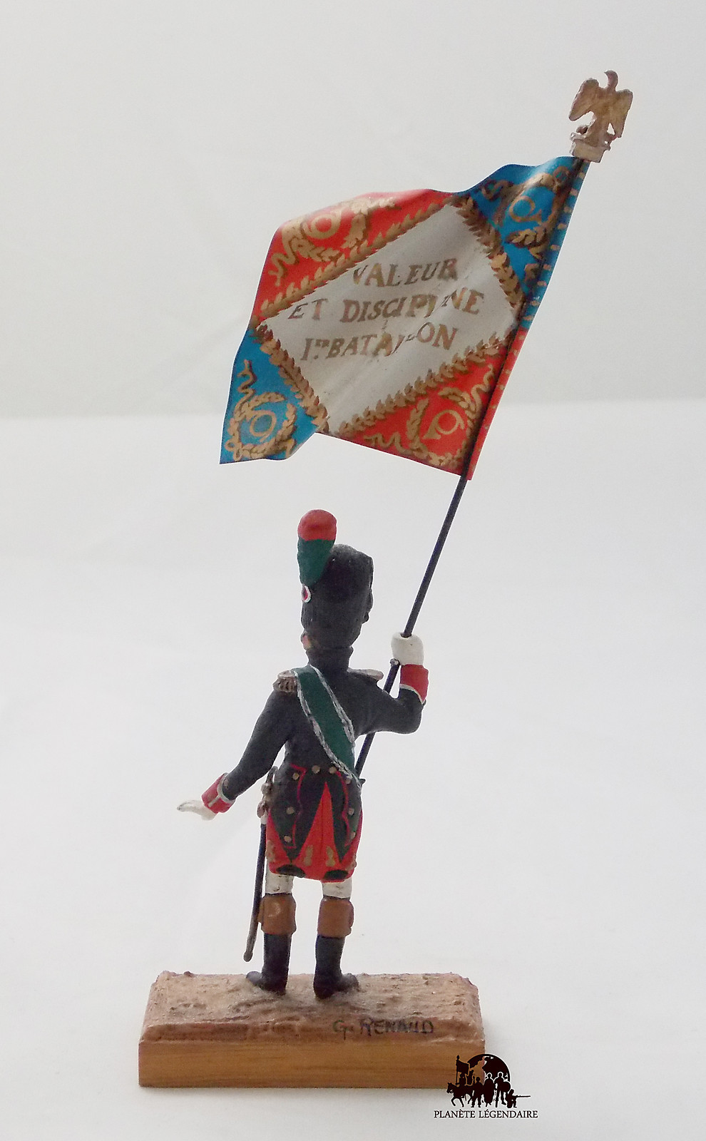 Figurine Guy Renaud Porte Drapeau Régiment des Chasseurs à pied Empire ...