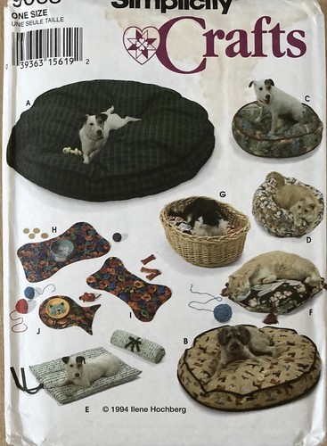 Simplicity Crafts Pattern 9065 Dog Cat Beds Placemats One Size Uncut | eBay