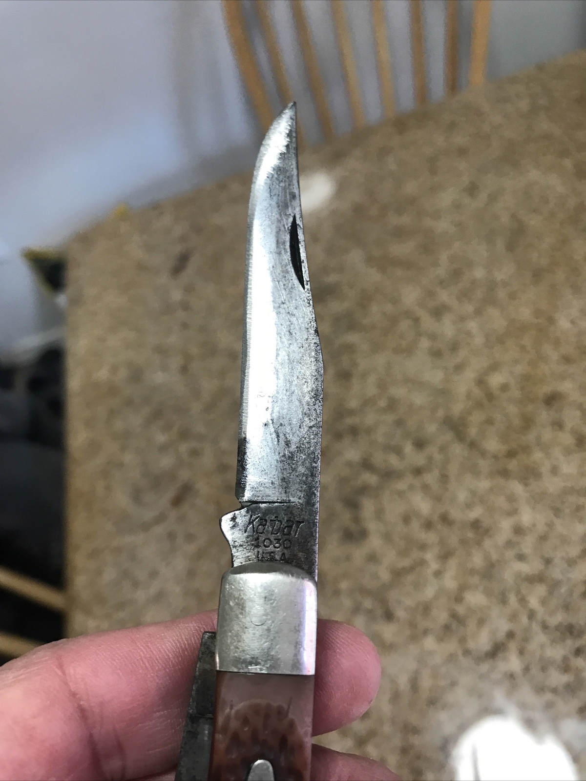 VINTAGE LARGE KABAR #1030 2 BLADE TRAPPER POCKET KNIFE (394) | eBay