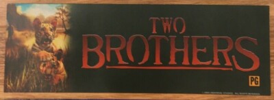 💥 Two Brothers (2004) - Movie Theater Poster Mylar MEDIUM 4x12 | eBay