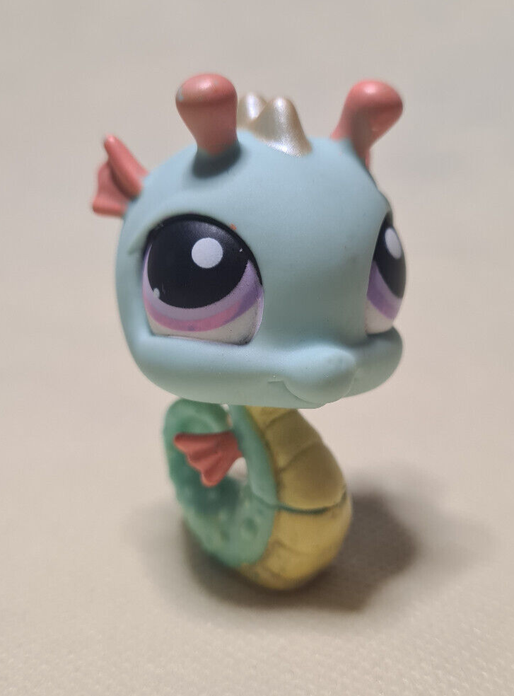Littlest Pet Shop Authentic #348 Seahorse Fishes #519 Puffer#327 Clown ...