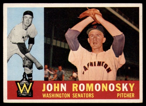 1960 Topps #87 John Romonosky EX++ Senators ID:87242 | eBay