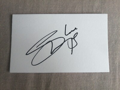 Shayne Ward Hand Signed 5x3" White Card Autograph Actor Singer Strictly ...
