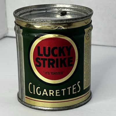 Vintage Lucky Strike It's Toasted Round 50 Cigarettes Tobacco “EMPTY ...