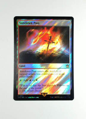 Sundown Pass (Surge Foil) 0901 MTG WHO Rare NP Foil | eBay