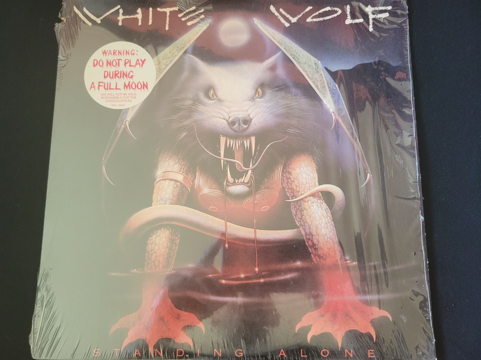 White Wolf "Standing Alone" Original LP. In shrink (NFL1-8042) 1984 ...