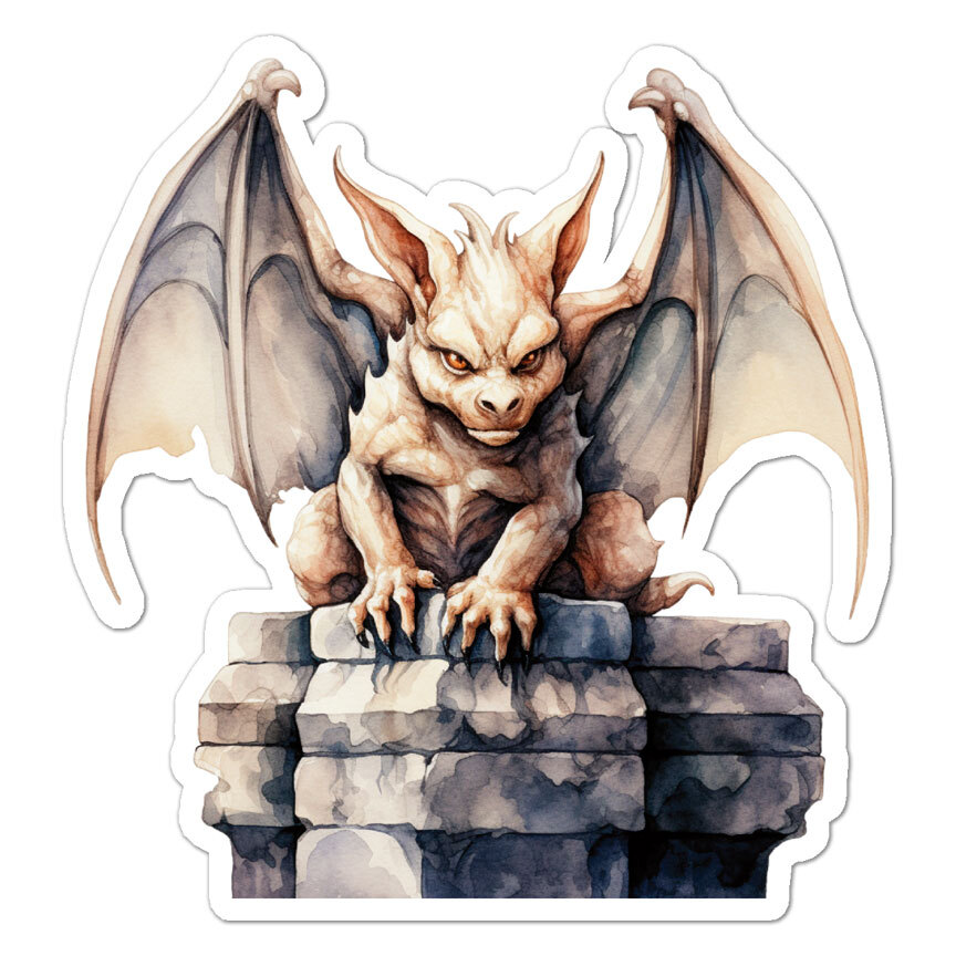 Gargoyle Monster, Vinyl Decal Sticker, Indoor Outdoor, 3 Sizes, #11045 ...