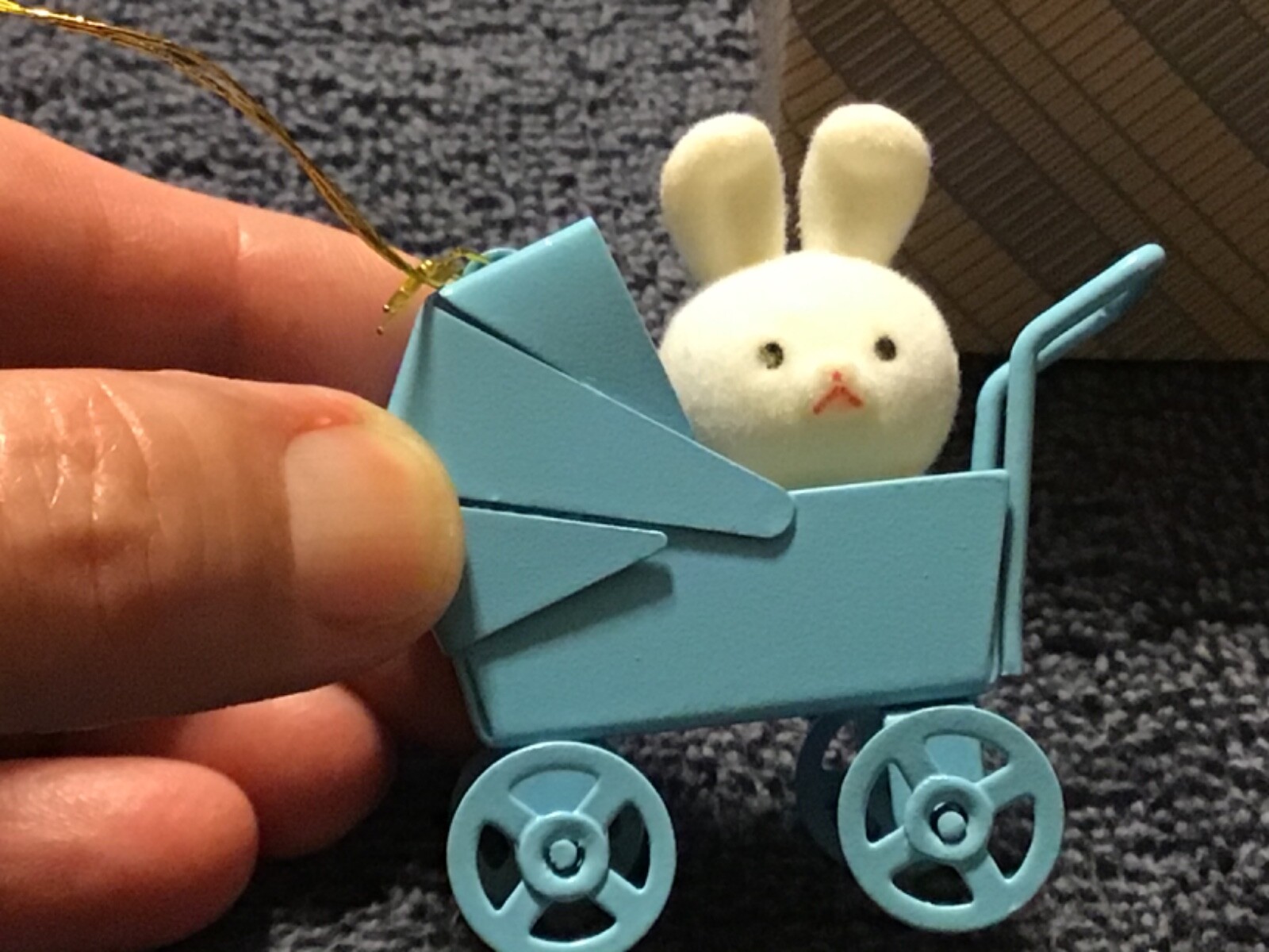 "The Spring Bunny Collection"--Bunny in Baby Carriage--Ornament ...