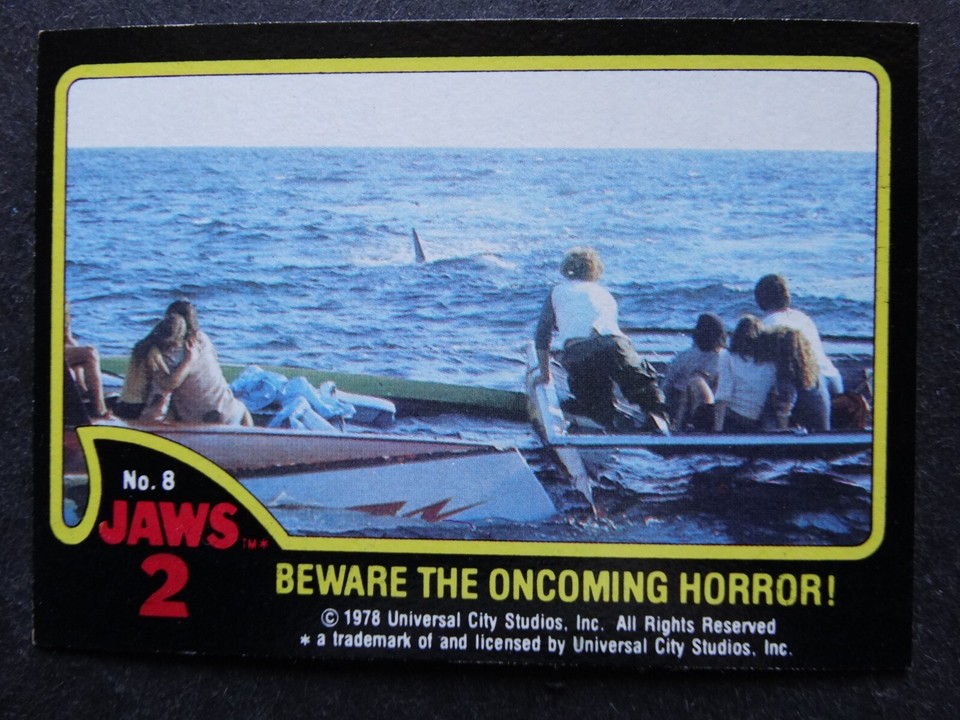 1978 Topps Jaws 2 Shark Movie Trading Card Complete Your Set You U Pick ...