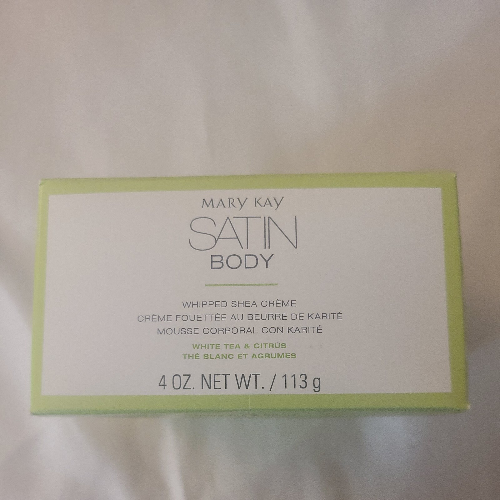 NEW Mary Kay Satin Body Whipped Shea Creme White Tea Citrus Moisturizer ...