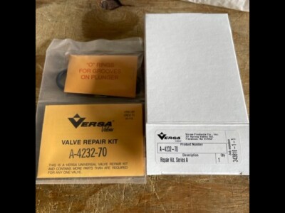 REPAIR KIT, SERIES "A", VERSA VALVES, MODEL A-4232-70 | eBay