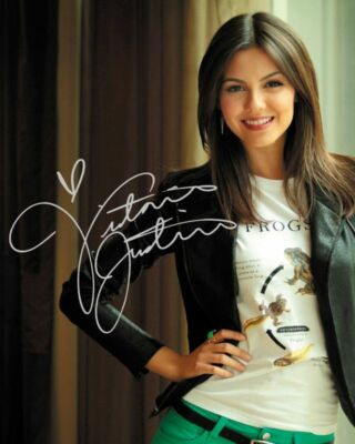 Victoria Justice Autograph Signed Photo Print | eBay UK