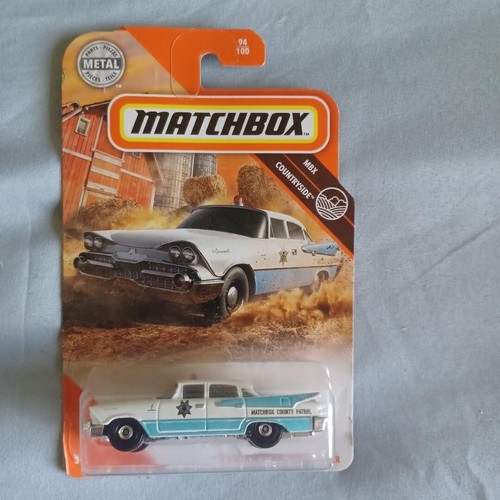 Matchbox 1/64 Diecast MBX Countryside #94/100 White 59 Dodge Coronet ...