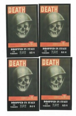 MILITARY PROPAGANDA POSTER CARDS MINI LEAFLET CARDS US VERSION SET OF 4 ...