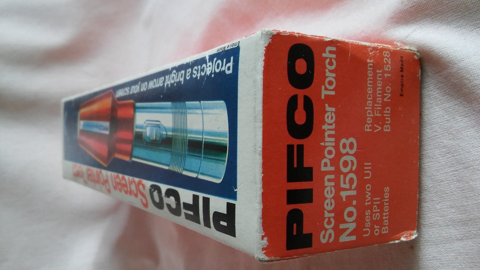 VINTAGE 1960,s RARE BOXED PIFCO SCREEN POINTER TORCH ALL TESTED AND ...