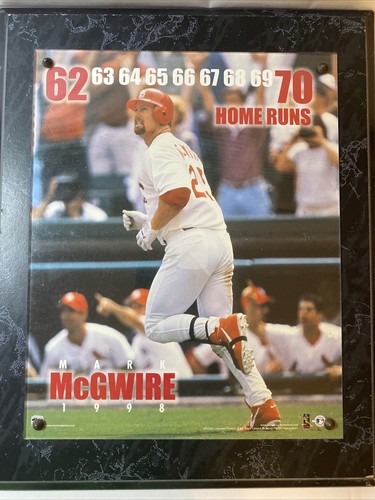 Mark McGwire St. Louis Cardinals 70 Home Runs Commemorative Wall Plaque ...