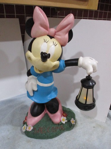 Disney Minnie Mouse- Light Garden Statue- 18" Tall- Tested Works | eBay