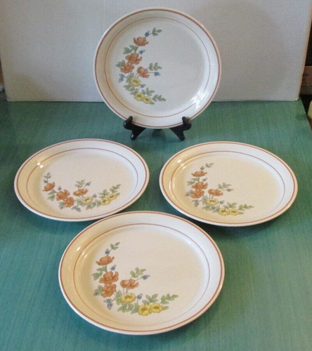 Set of 4 CORNERSTONE by Corning - ROYAL GARDEN - DINNER PLATES - 10.25 ...