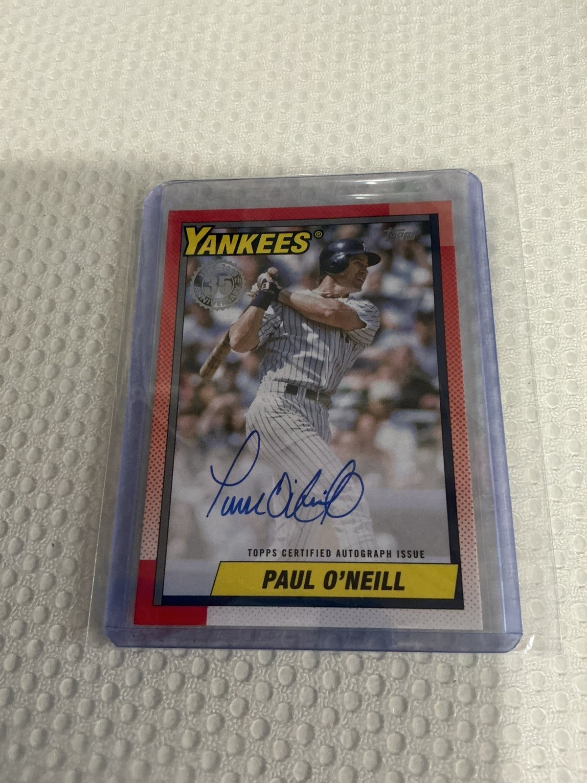 2025 Topps Series 1 - 1990 Topps Baseball Autographs Paul O'Neill #90a ...