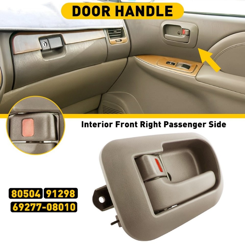 Door Handle Inner Indoor Right Side for 2998-2006 Toyota Sienna Beige ...