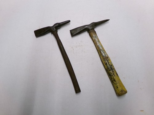 Brick Mason Hammer Lot Chisel Rock Masonry Pick Wood Handle Vintage ...