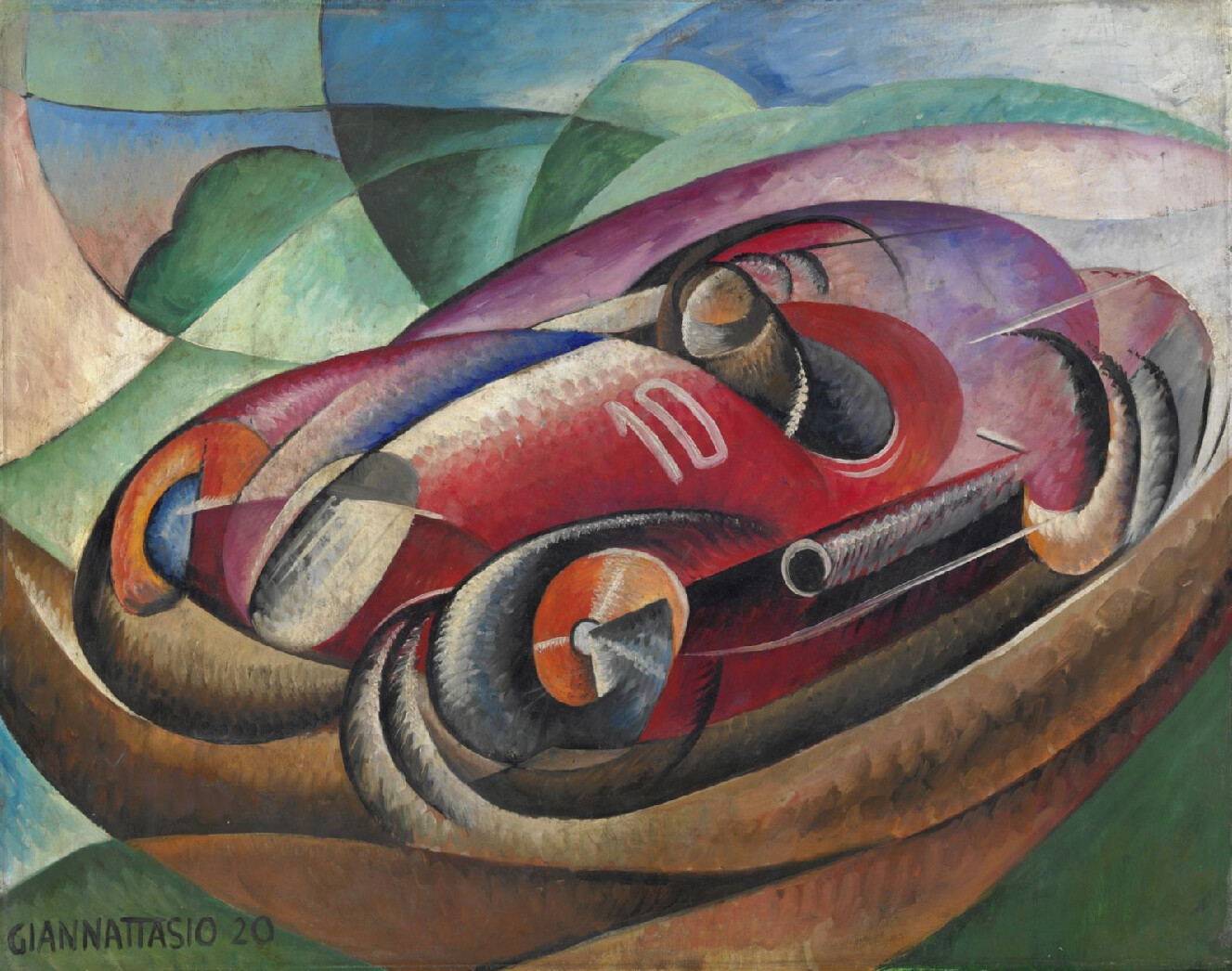 Ugo Giannattasio : Untitled (Race Car) : 1920 : Archival Quality Art ...