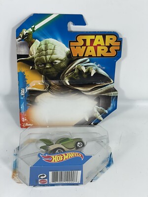 HOT WHEELS 1:64 2014 STAR WARS YODA CHARACTER CAR JEDI MASTER New open ...