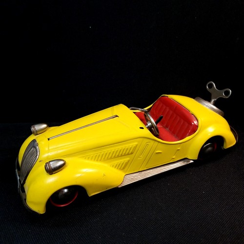 VTG Distler Mercedes Convertible D-3200 Wind-Up Toy Car Germany US Zone ...