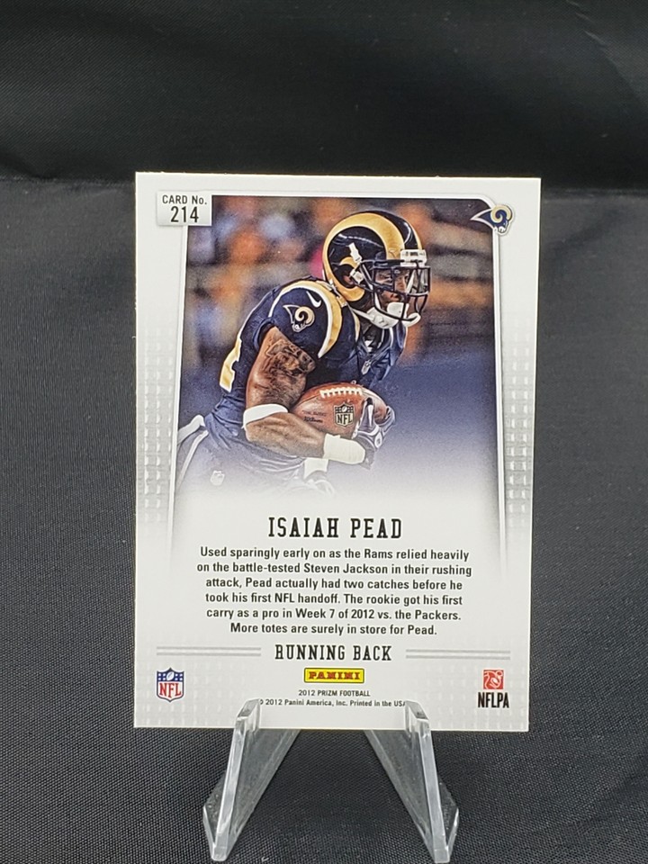 2012 Panini Prizm Football RC Rookie #214 Isaiah Pead St. Louis Rams ...