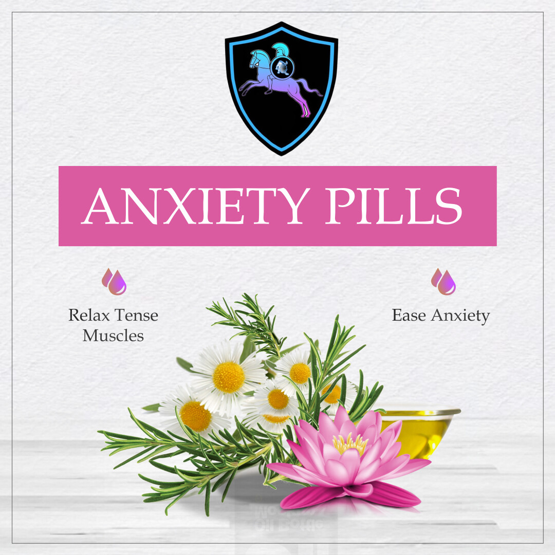 Anxiety Relief Muscle Tension Tablets High Strength 300mg Relaxation ...