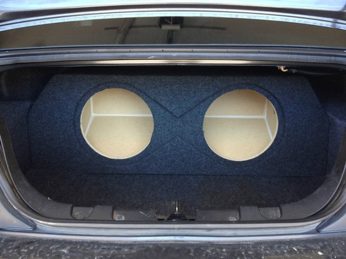 For 05-14 Mustang Coupe - Recessed / Flush - Sub Enclosure Subwoofer ...