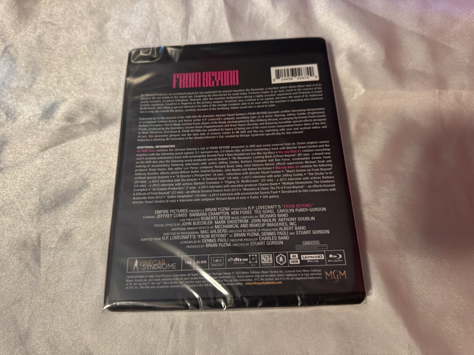 From Beyond (Ultra HD, 1986) 4K NEW SEALED Vinegar Syndrome OOP ...