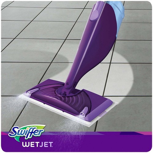Swiffer PGC92811CT WetJet Mop Starter Kit 46-Inch Handle Silver and ...