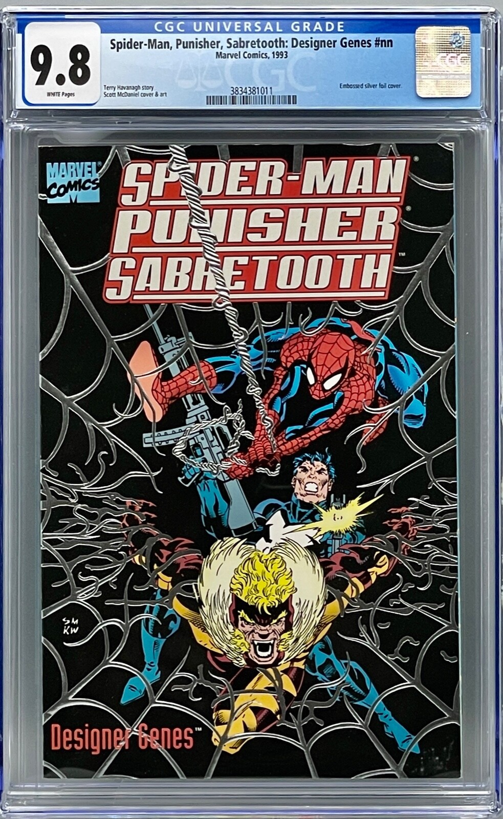 Spider-Man Punisher Sabretooth Designer Genes CGC 9.8 MN/M Embossed ...