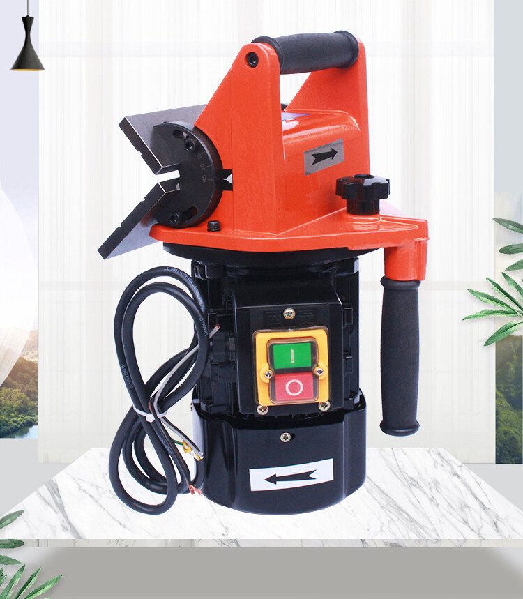 750W Small Portable Chamfering Machine 15-45° Portable Manual Chamferer ...