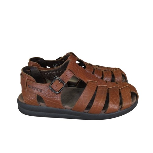 Mephisto Sam Brown Leather Fisherman Sandals Men's Size 10 EU 44 | eBay
