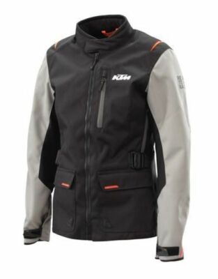 KTM POWERWEAR 2020 WOMAN TOURRAIN WP JACKET- BLACK/GREY - SMALL ...