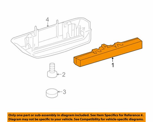 81570-52210 Toyota Lamp assy, center stop 8157052210, New Genuine OEM ...