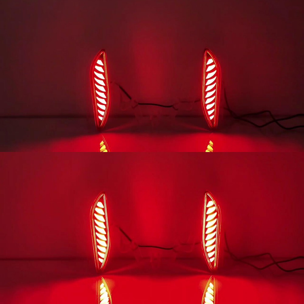 Car LED Brake Lights Night DRL Streamer Turn Signals for Toyota Alphard ...