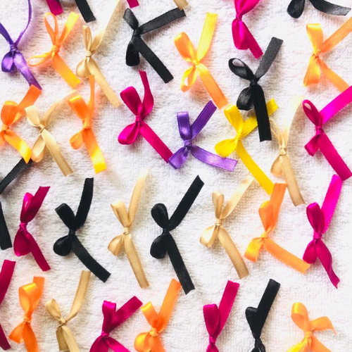 3cm Mix Colour Satin Mini Ribbon Bows Crafts Wedding Cards Sewing, Gift ...