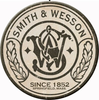 SMITH AND WESSON FIREARM TIN SIGN AMMO PISTOL METAL POSTER ART | eBay