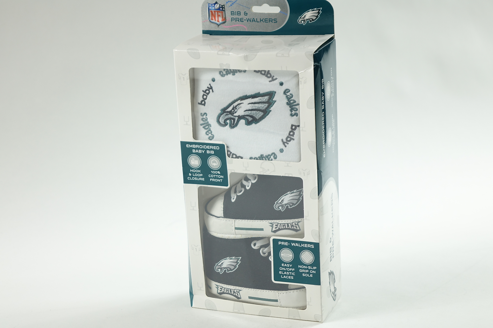 NFL Philadelphia Eagles Gift Set, 2-Piece Set (Bib & Pre-Walkers) | eBay