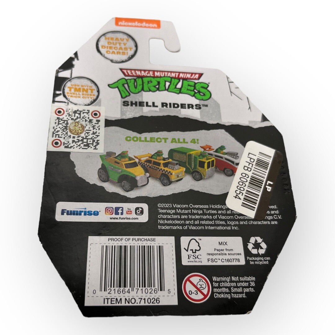 Funrise Diecast Cars Teenage Mutant Ninja Turtle Shell Riders Green ...