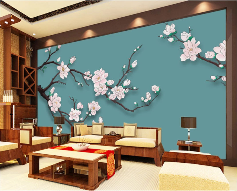 3D Plum Tree ZHUA5141 Wallpaper Wall Murals Removable Self-adhesive Zoe ...