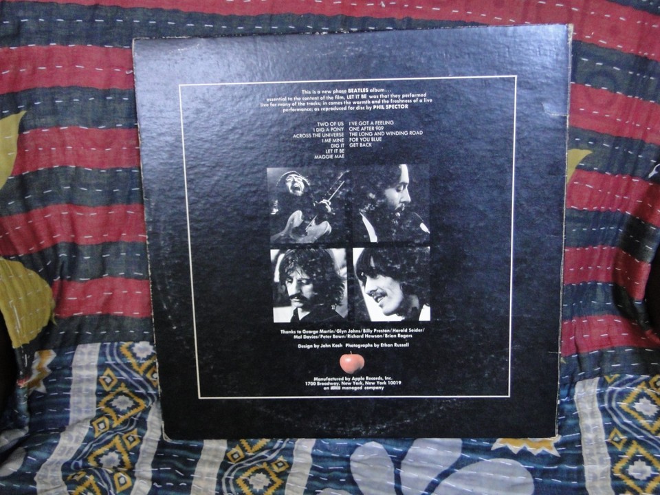 THE BEATLES "let it be" lp vg/better vinyl/cover 1st pressing 1970 | eBay