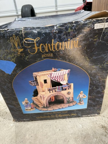Fontanini 1999 The Home W/ Box Nativity Village Lighted Building For 5 ...